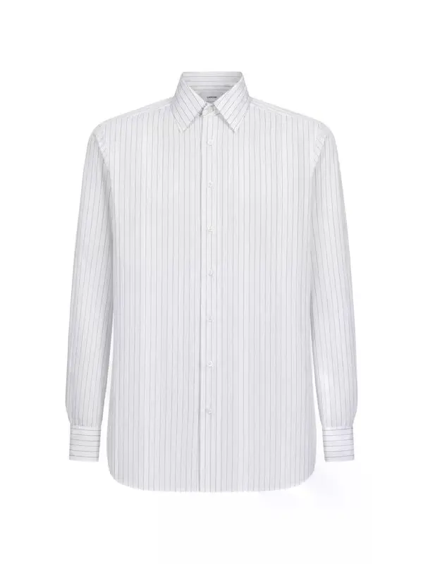 LARDINI Vertical-stripe Shirt - White