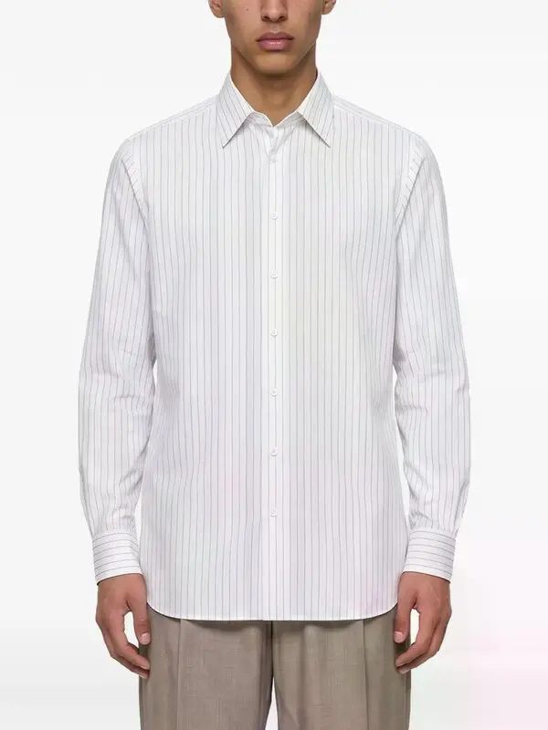 LARDINI Vertical-stripe Shirt