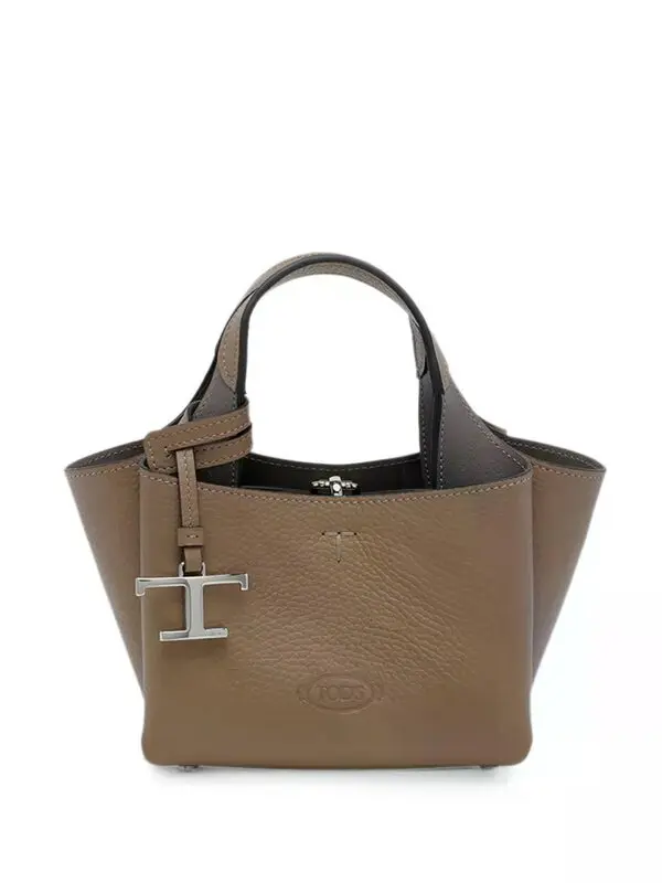TOD'S Mini T-logo Leather Shoulder Bag