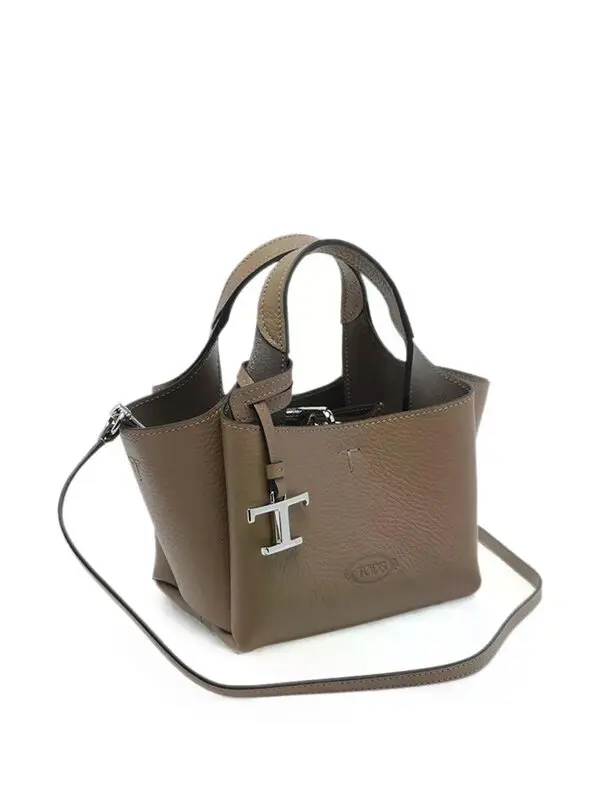 TOD'S Mini T-logo Leather Shoulder Bag