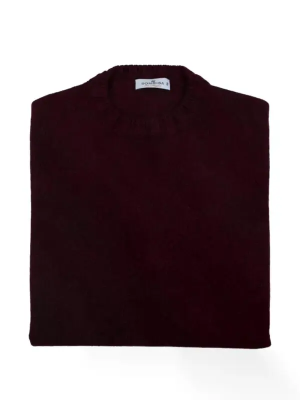SONRISA Ribbed-trim Wool Sweater - Red