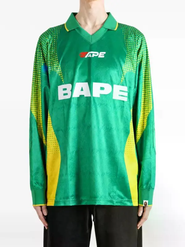 A BATHING APE Logo Print Long-sleeve T-shirt