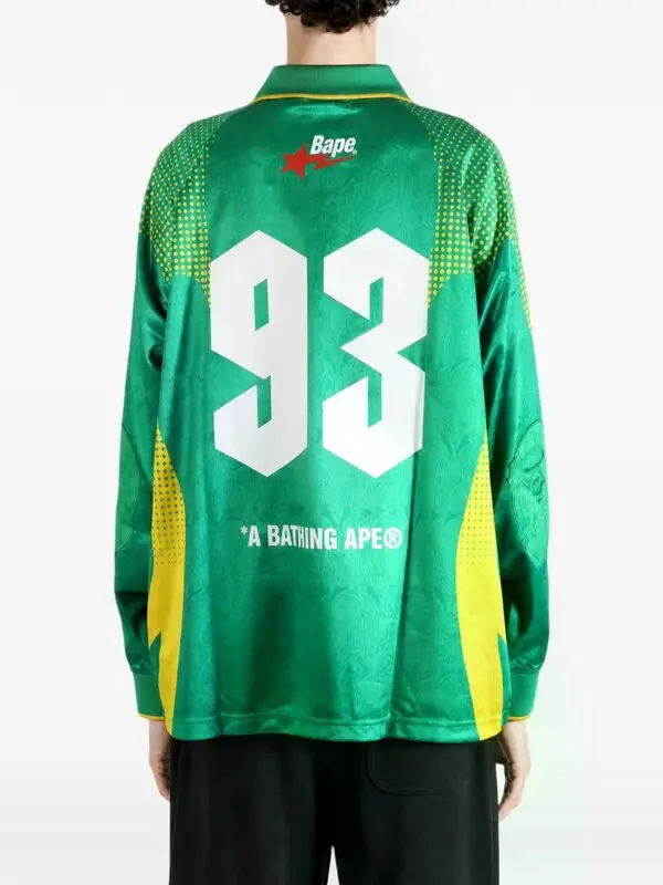 A BATHING APE Logo Print Long-sleeve T-shirt