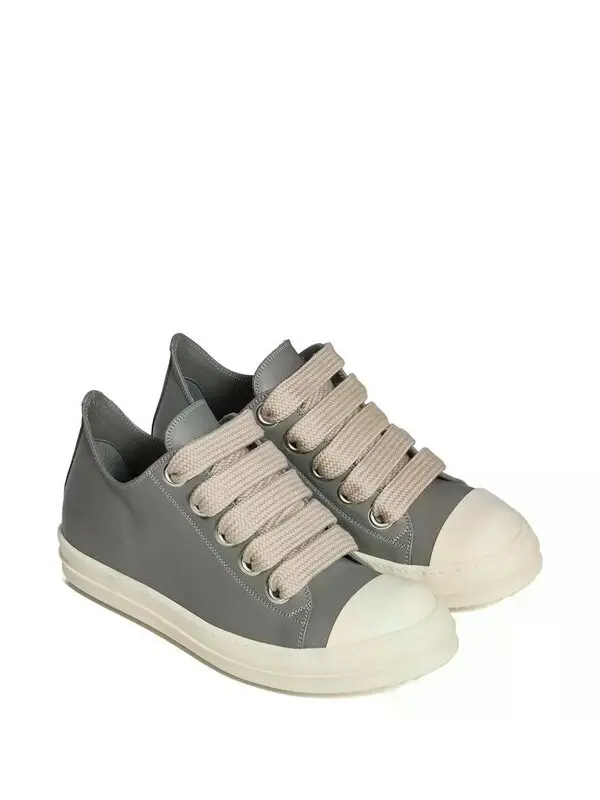 Rick Owens Jumbolace Leather Sneakers - Grey
