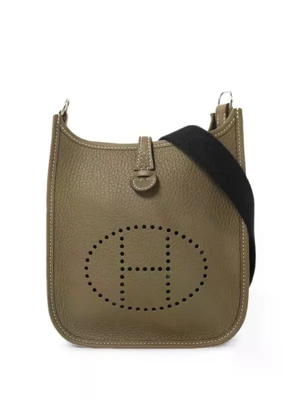 Hermès Tpm Evelyne Leather Shoulder Bag - Grey