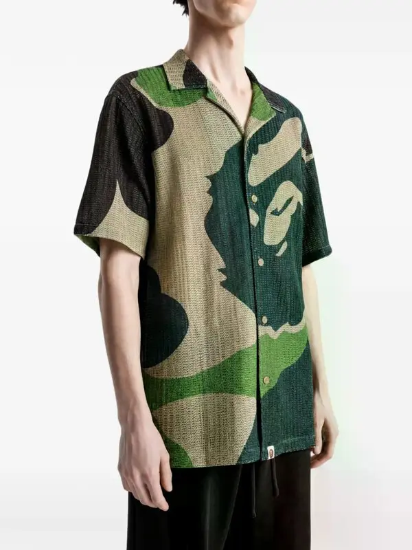 A BATHING APE Abc Camo Mesh Shirt