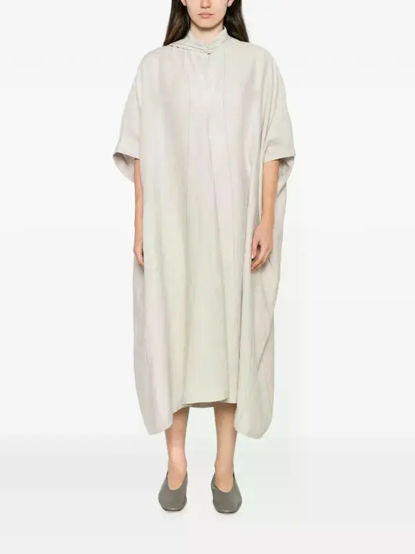 ZIGGY CHEN Panelled Short-sleeve Midi Dress