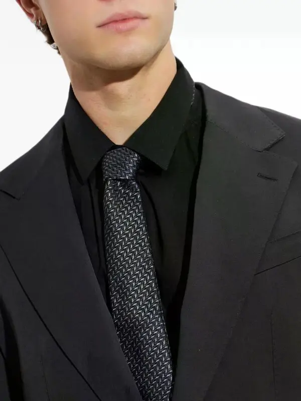 Giorgio Armani Geometric-pattern Tie
