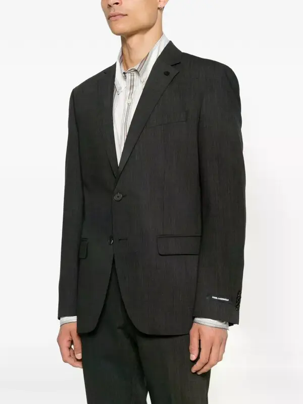 Karl Lagerfeld Single-breasted Jacket - Grey