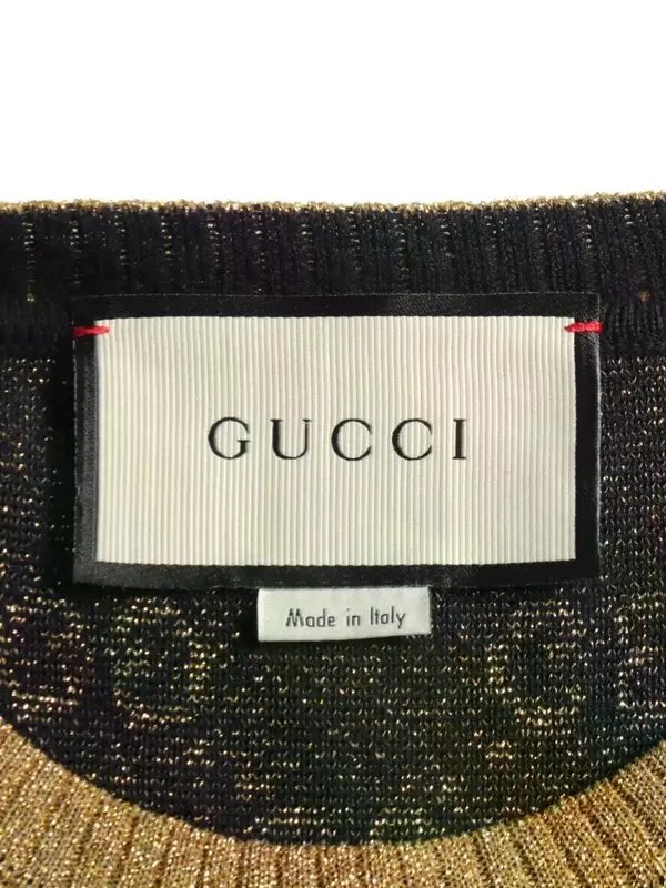 Gucci 2000s Gg Logo-pattern Short-sleeved Sweater