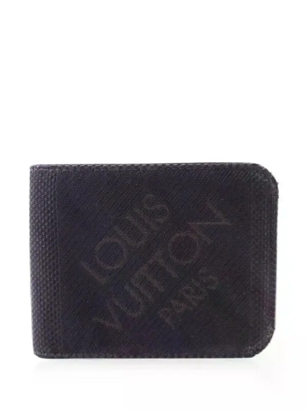 LOUIS VUITTON Logo-jacquard Bifold Wallet - Black