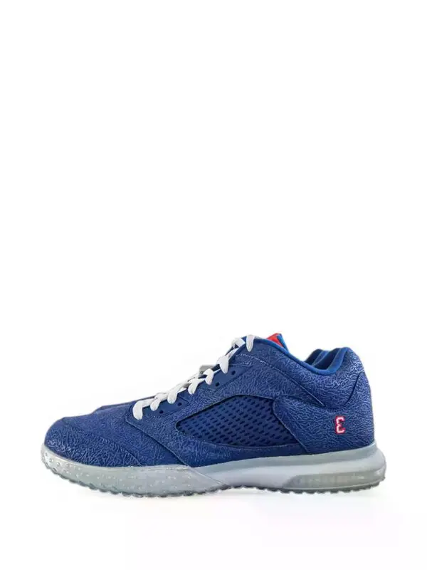 JORDAN 5 Low Crackle-effect Sneakers - Blue
