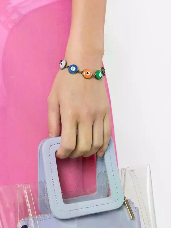 AMIR SLAMA Evil Eye Colour-block Bracelet
