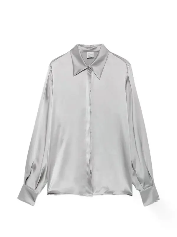 Carine Gilson Silk Shirt - Grey