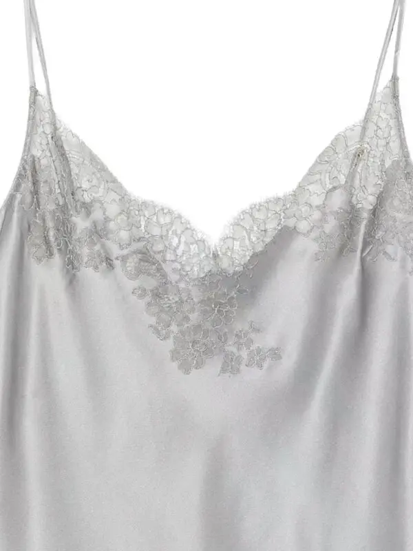 Carine Gilson Lace-trim Satin Camisole