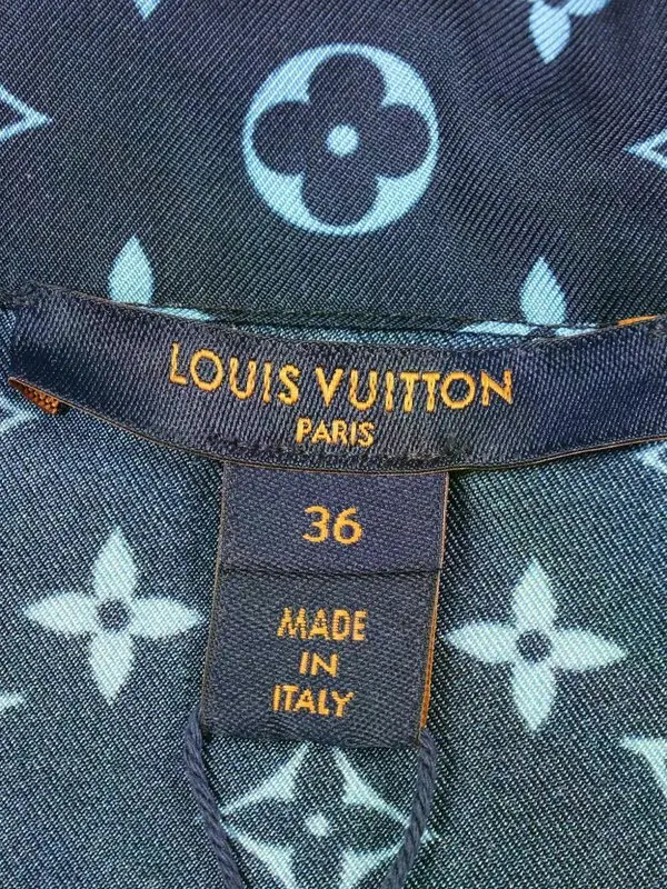 LOUIS VUITTON 2020s Monogram-pattern Silk Shirt