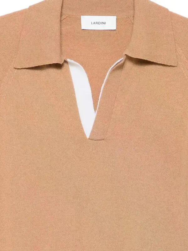 LARDINI Contrast-trim Raglan-sleeve Sweater