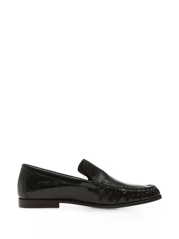 VAGABOND SHOEMAKERS Brandi Crinkled-finish Loafers - Black