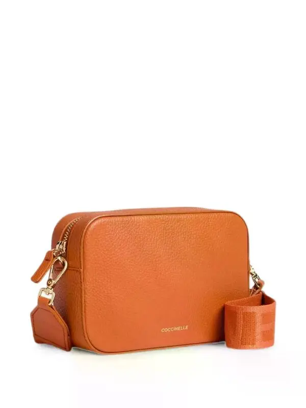 COCCINELLE Small Tebe Leather Shoulder Bag - Orange