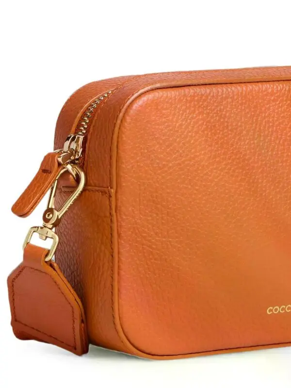 COCCINELLE Small Tebe Leather Shoulder Bag - Orange