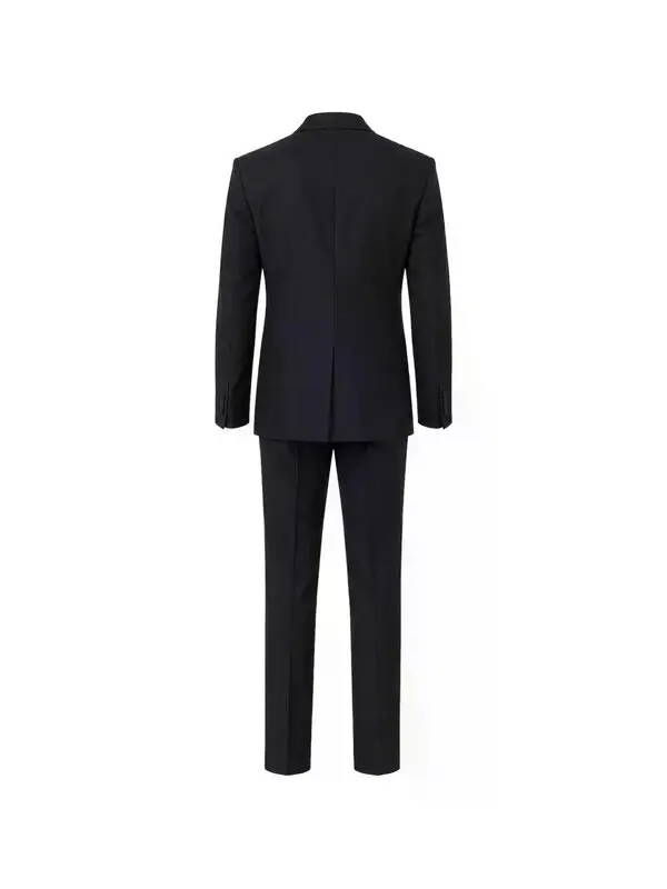 Corneliani Satin-lapel Three-piece Suit - Black