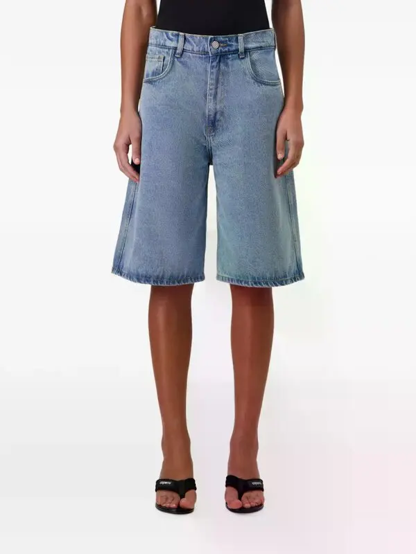 Coperni Logo-plaque Shorts - Blue
