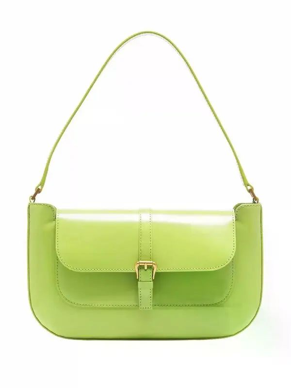 By Far Miranda Patent-leather Shoulder Bag - Green