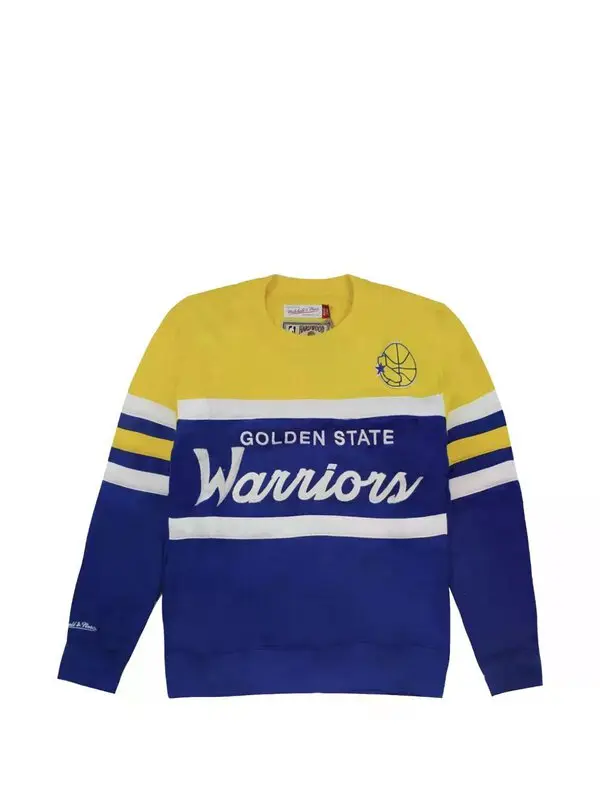 Mitchell & Ness X Nba Golden State Warriors Head Coach Sweatshirt - Blue
