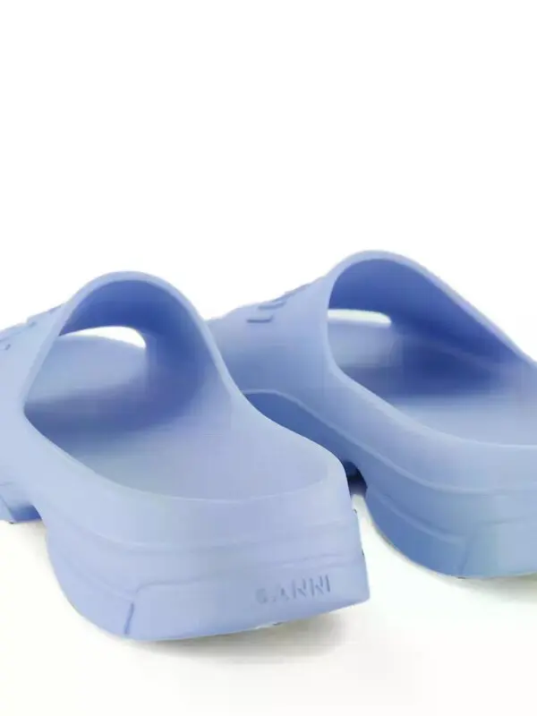 GANNI Logo-embossed Pool Slides