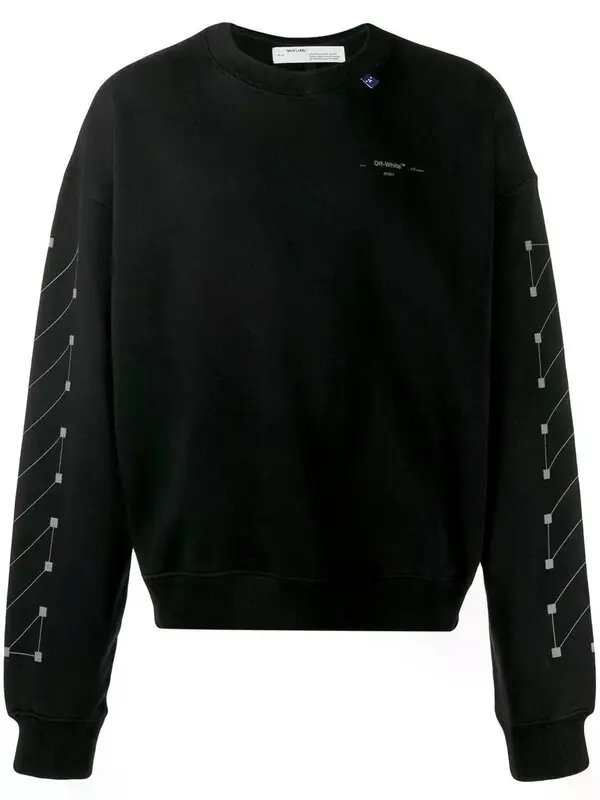 Off-White Diagonal Sweatshirt - Black