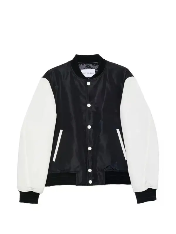Givenchy Logo-embroidered Bomber Jacket - Black