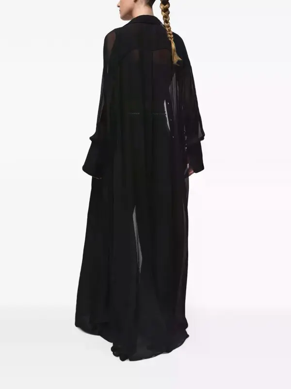 CAYET Caetana Sheer Maxi Overshirt