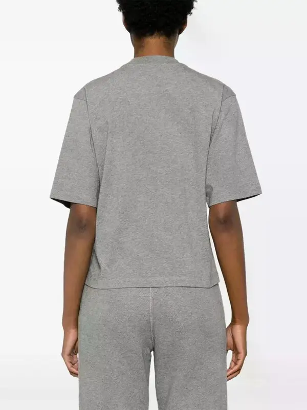 Off-White Logo-embroidered Cotton T-shirt