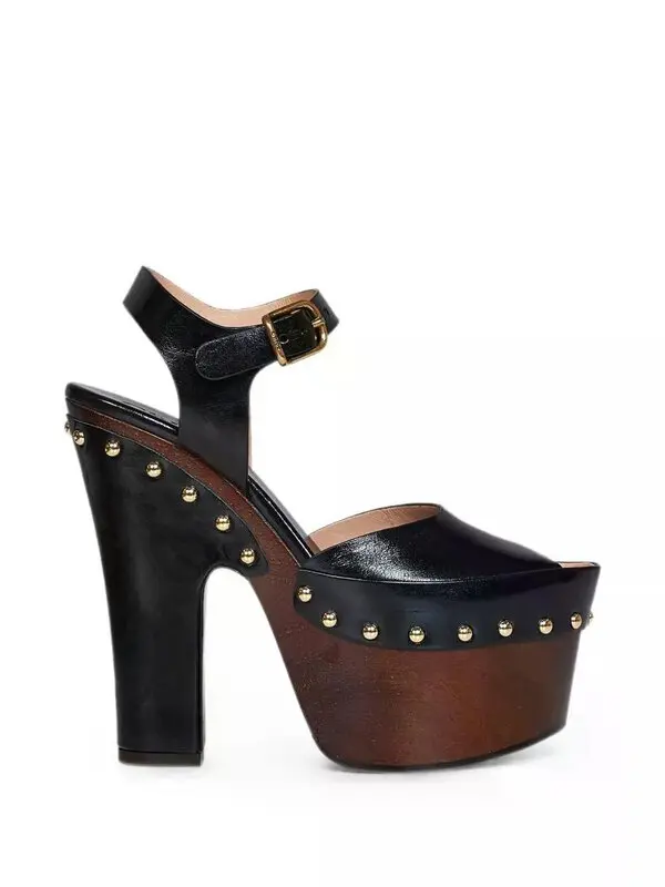 Chloé Meret Studded Platform Sandals - Black