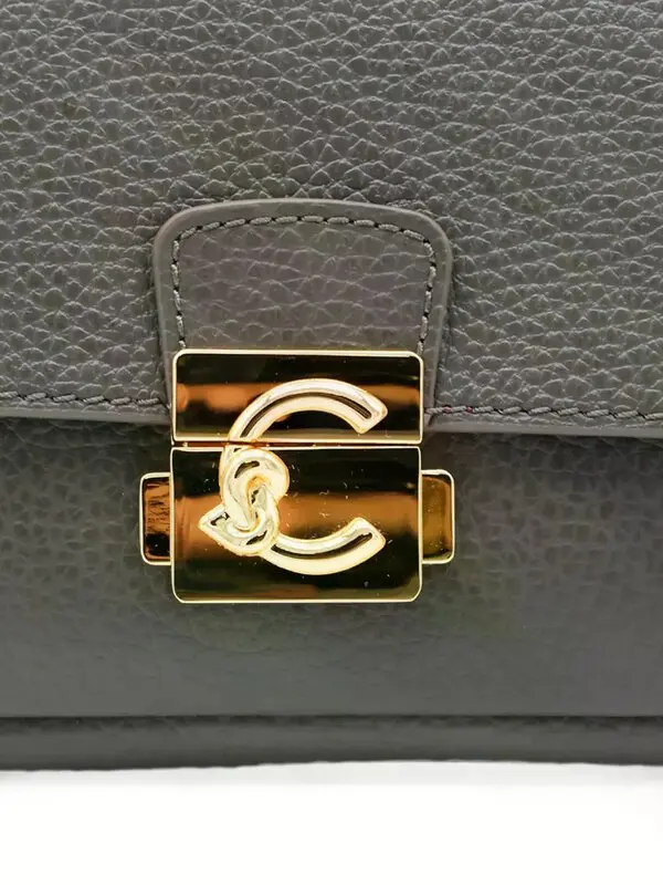 COCCINELLE C-me Lock Grainy Leather Cross Body Bag - Green