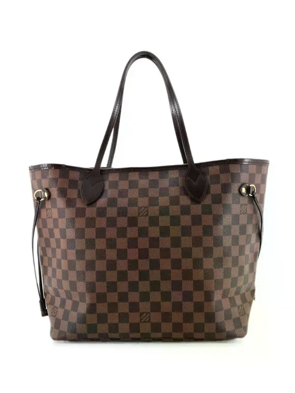 LOUIS VUITTON Neverfull Damier Mm Tote Bag - Brown