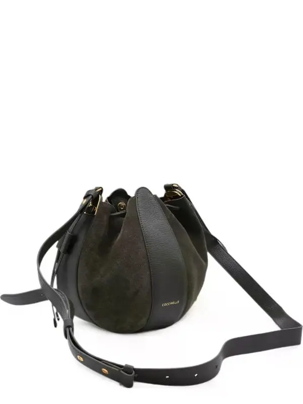 COCCINELLE Suede-panelled Shoulder Bag - Brown