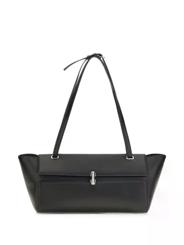 Savette Symmetry Trapeze Leather Shoulder Bag - Black