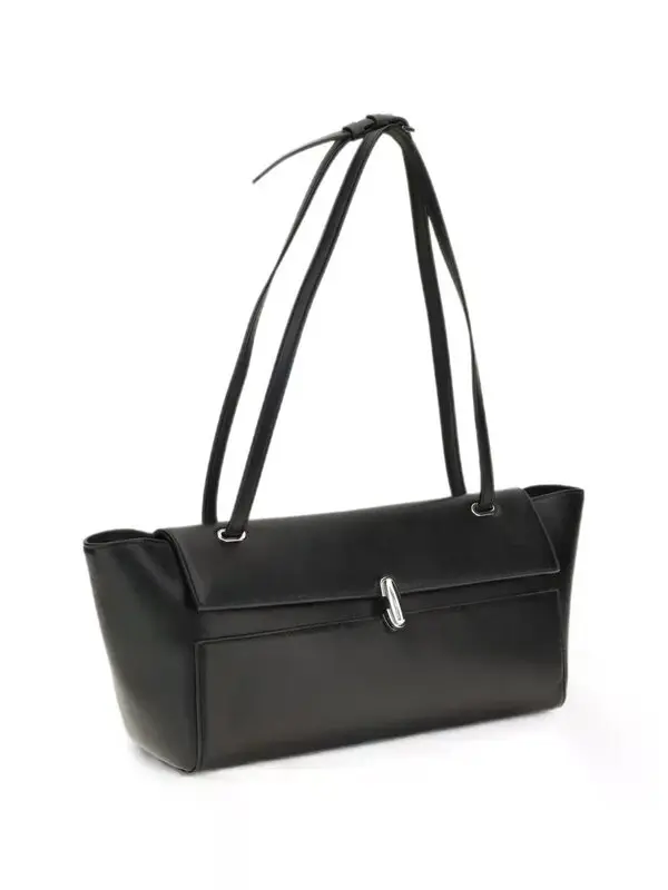 Savette Symmetry Trapeze Leather Shoulder Bag - Black