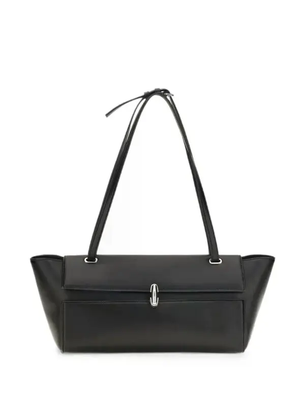 Savette Symmetry Trapeze Leather Shoulder Bag - Black