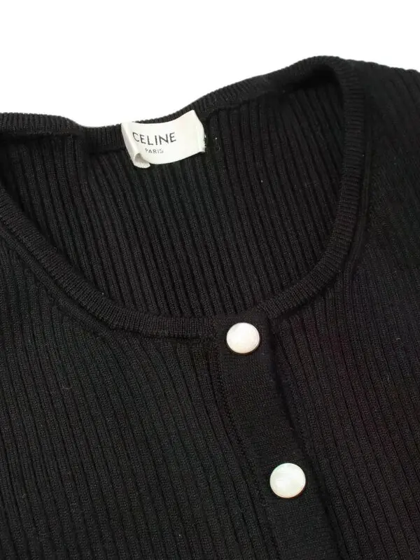 Celine 2010s Triomphe Cardigan