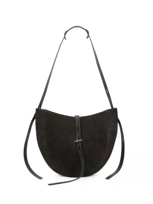 MINOBOSSI Small Lizzie Suede Shoulder Bag - Brown