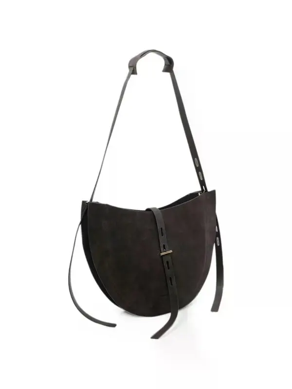 MINOBOSSI Small Lizzie Suede Shoulder Bag - Brown