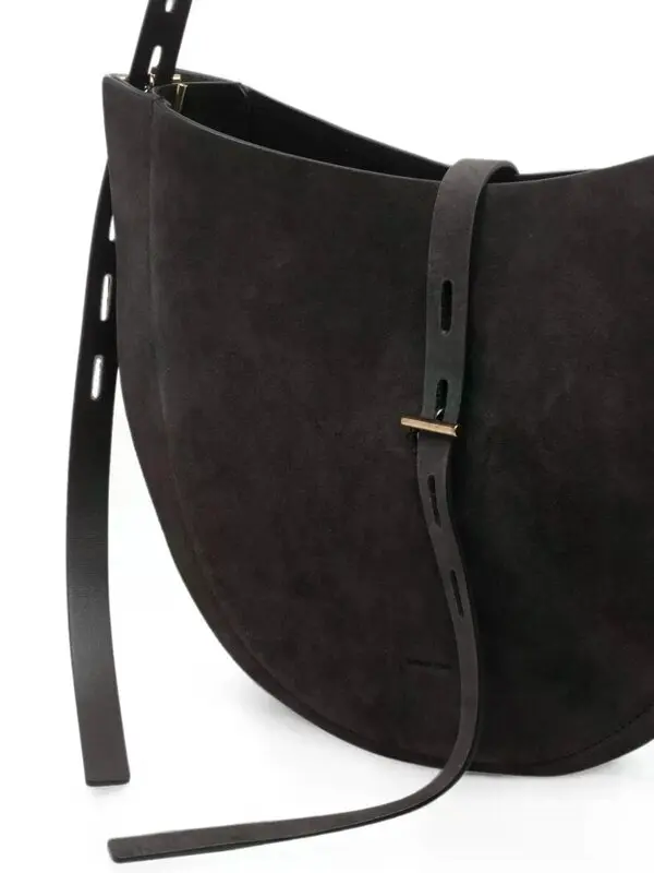 MINOBOSSI Small Lizzie Suede Shoulder Bag - Brown