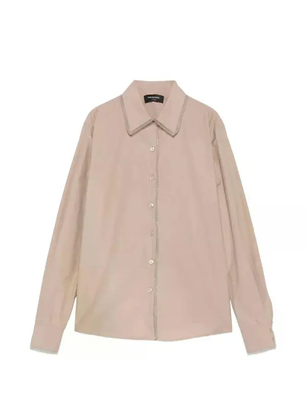 Fabiana Filippi Beaded Trim Long-sleeve Shirt