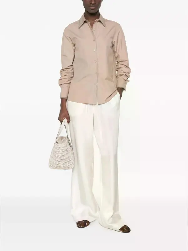 Fabiana Filippi Beaded Trim Long-sleeve Shirt