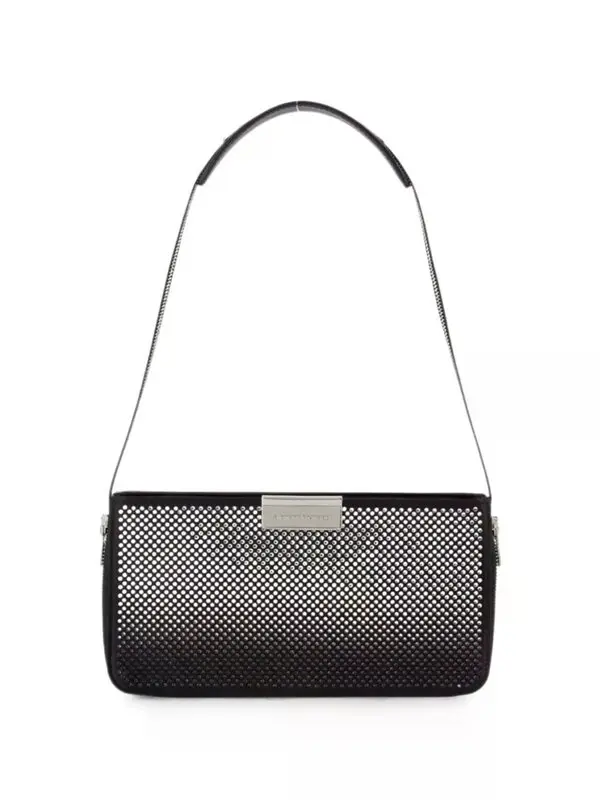 Alexander Wang Siren Crystal-embellished Shoulder Bag - Black