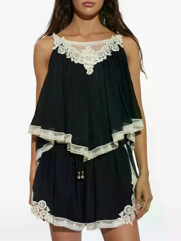 Zimmermann Lace-insert Tiered Top
