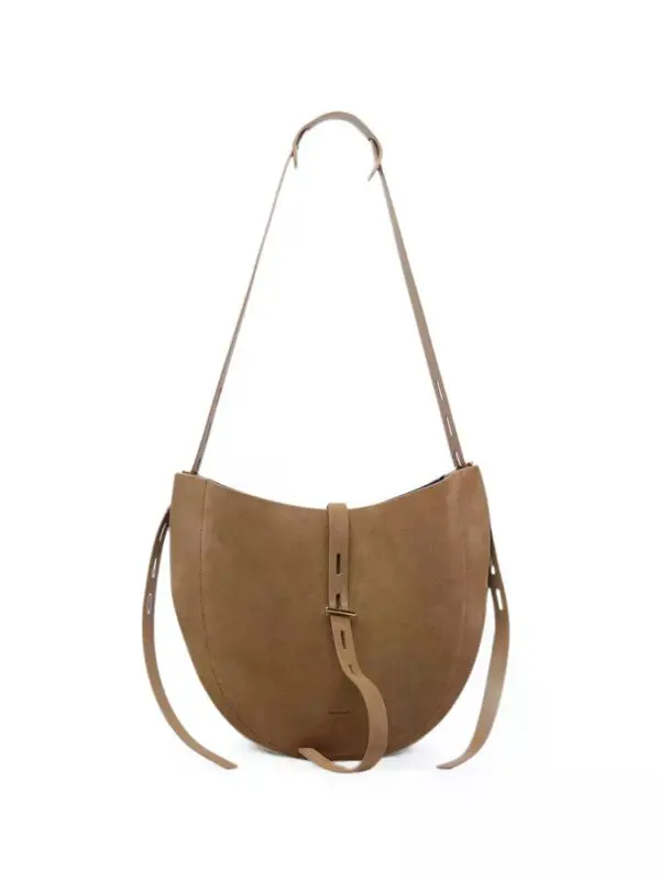 MINOBOSSI Small Lizzie Suede Shoulder Bag - Neutrals