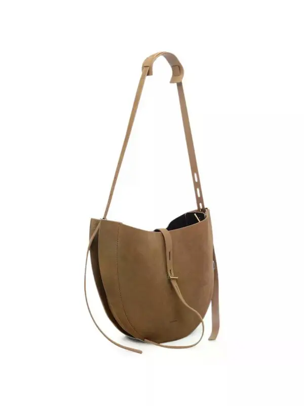 MINOBOSSI Small Lizzie Suede Shoulder Bag - Neutrals